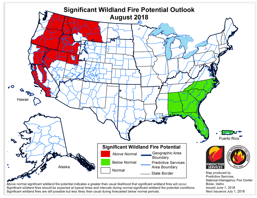 Significant Wildfire Potential in 2018 - PNT